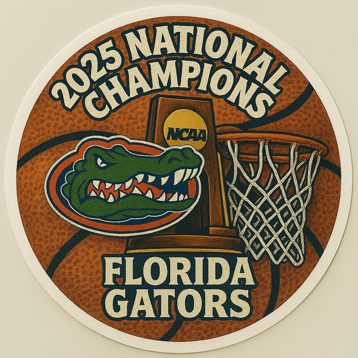 2025 Gators National Championship Sticker – Carrcolabels.com